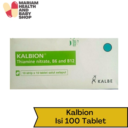 Jual Kalbion Box isi 100 Tablet - Vitamin B1, B6, dan B12 | Shopee ...