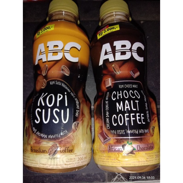 Jual Kopi ABC kapal api 200 mL chocomalt atau kopi susu Ready | Shopee ...