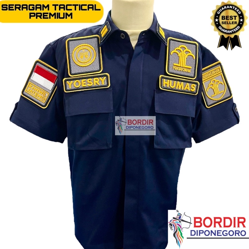 Jual KEMEJA TACTICAL KANWIL LAPAS KUMHAM PREMIUM CUSTOM BORDIR | BAJU ...