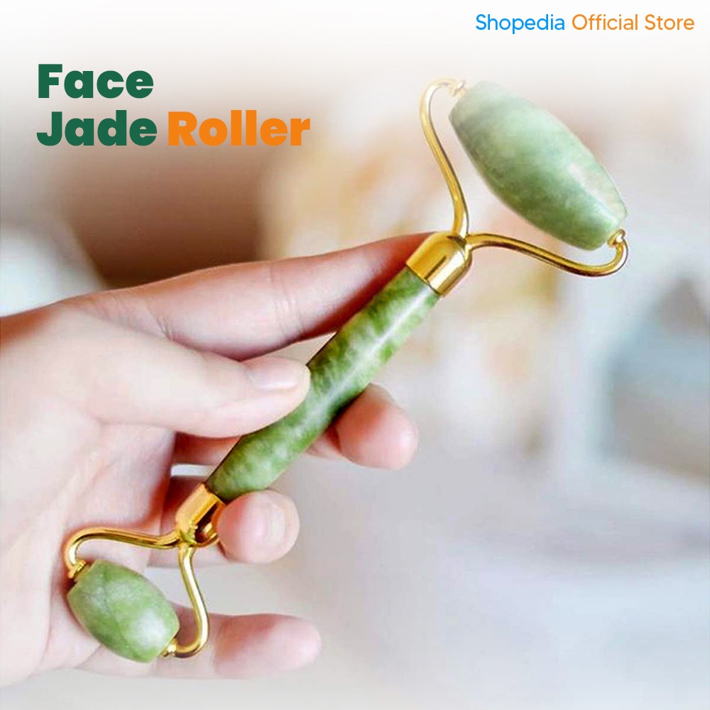 Jual Jade Roller Face Alat Roller Wajah Facial Face Massage | Shopee ...