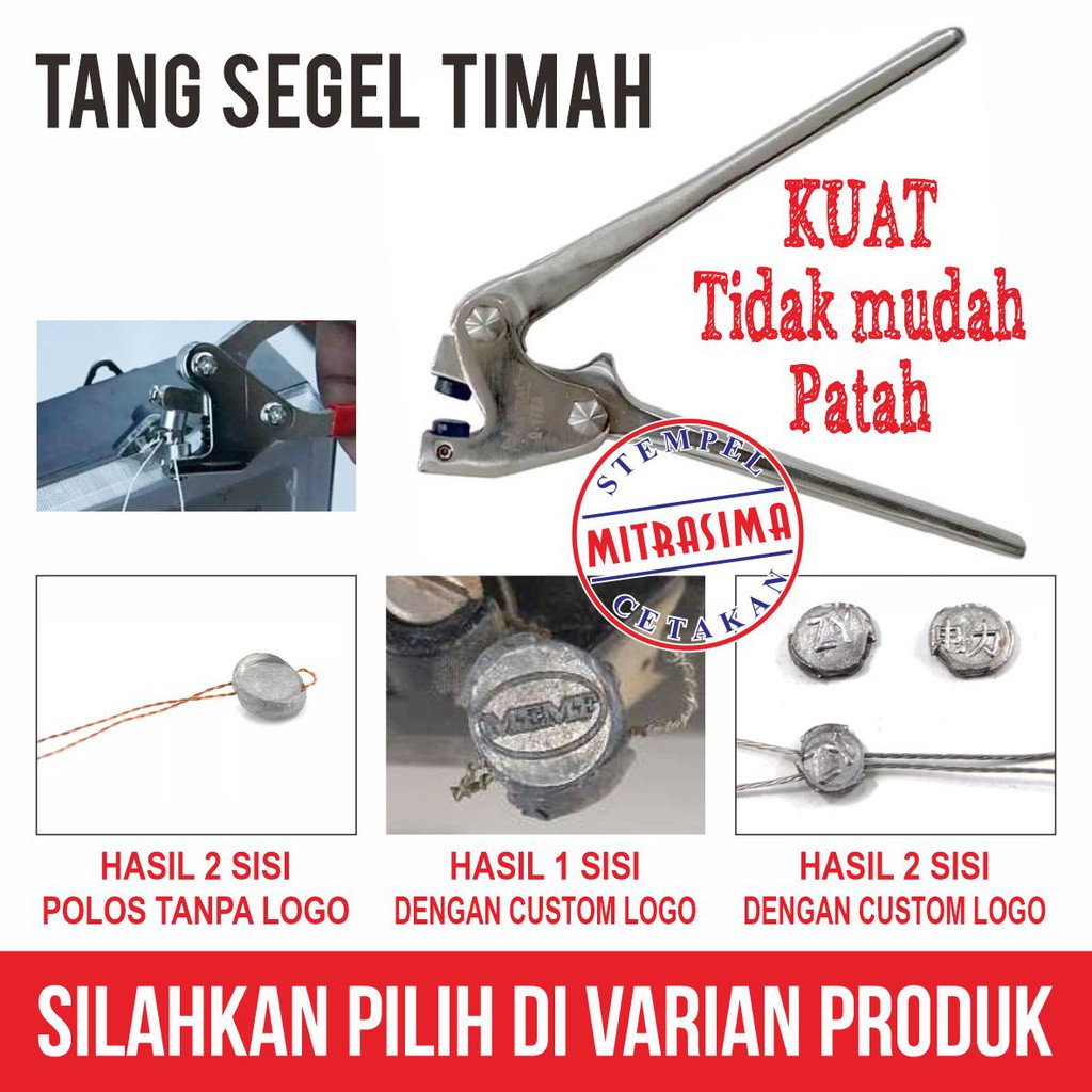 Jual Tang segel timah dengan custom logo | Shopee Indonesia