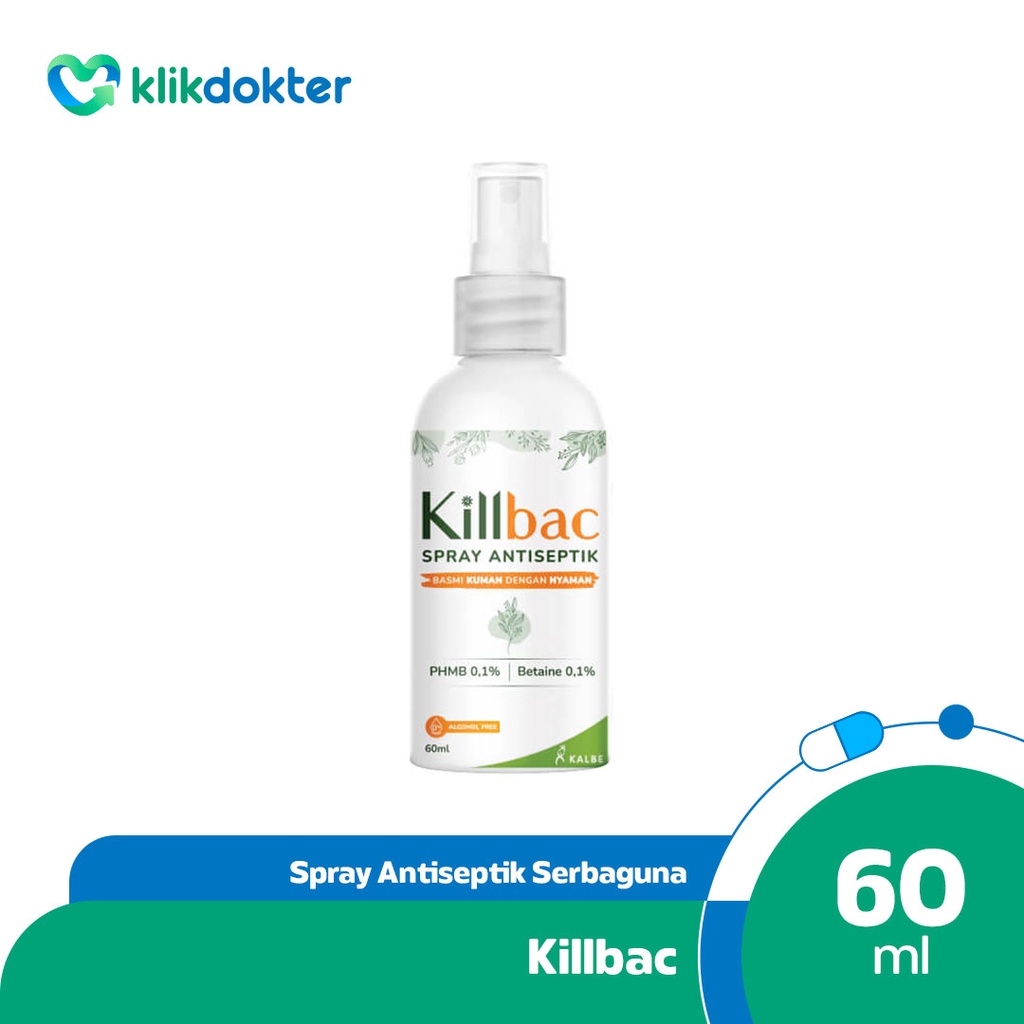 Jual Killbac Spray 60ml - Spray Antiseptik | Shopee Indonesia