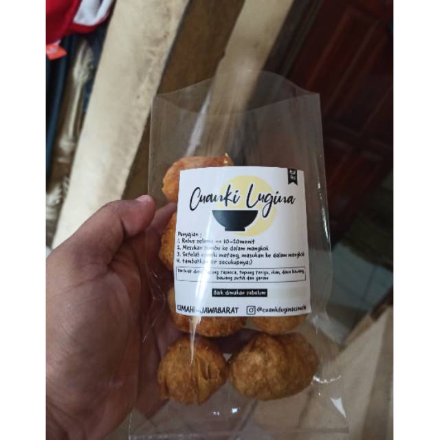 Jual Cuanki lugina kemasan kecil untuk 1 porsi isi 7 biji ( 4 somay + 3 ...