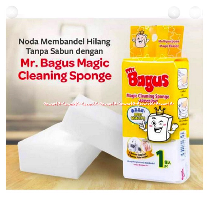 Jual Mr Bagus Magic Cleaning Sponge 1pcs Spons Busa Pembersih Cuci ...