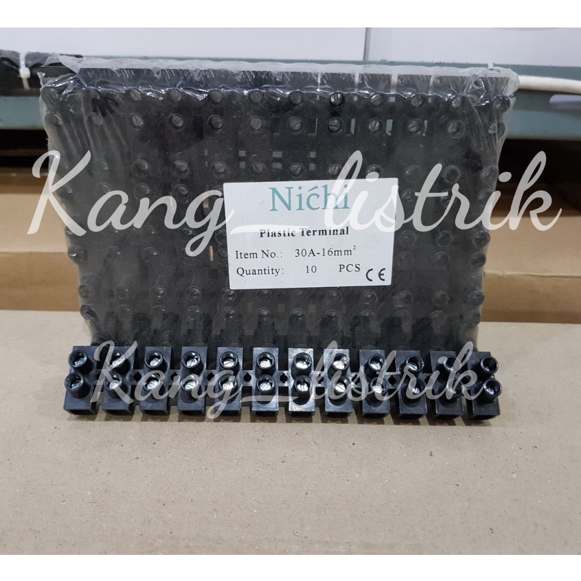 Jual Krustin Enter / Terminal Block Plastik 16mm - 30A Per 1 Batang ...
