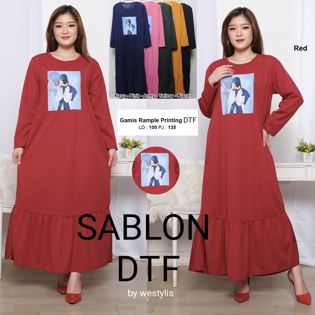 Jual Gamis Terbaru 2022 Kekinian Viral Dewasa Gambar DTF ( Real Pick ...