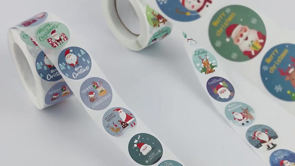 Jual Sticker Roll Selamat Menikmati 1 Roll 500 PCS 2.5 cm Stiker Bulat ...