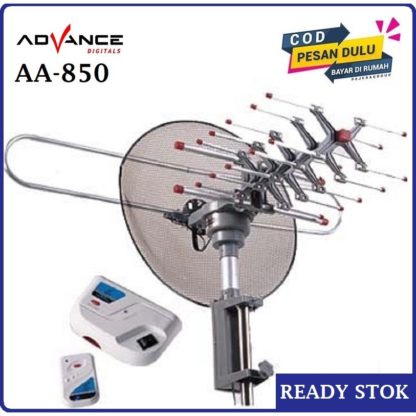 Jual Antena Digital TV Remote ADVANCE/INTRA Rotasi Full HD 1080 Free ...