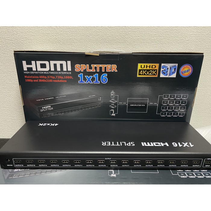 Jual HDMI SPLITTER 16 port / HDMI Splitter 16port 1080p full HD 1-16 ...