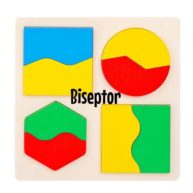 Jual montessori tools puzzle geometri APE montessori geometri board ...