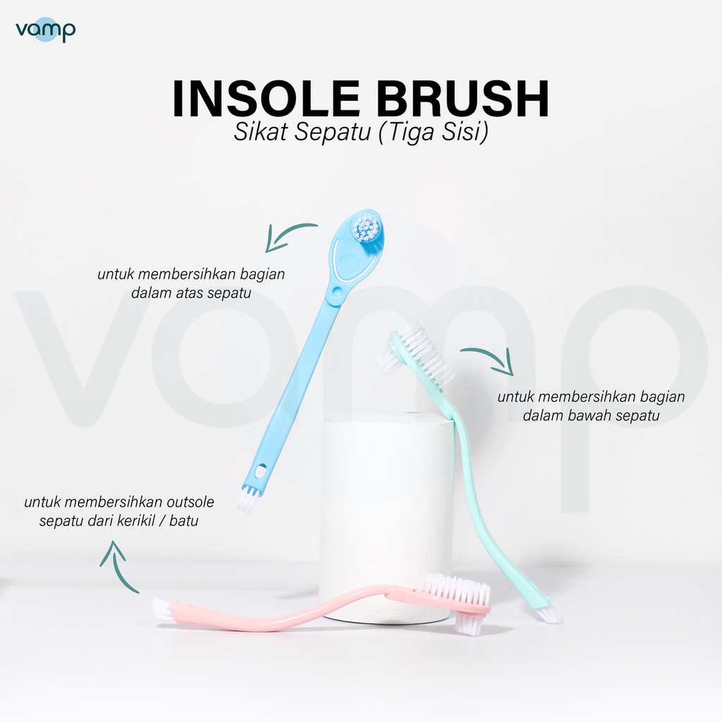 Jual Vamp Insole Brush | Sikat Pembersih Bagian Dalam Sepatu 3 in 1 In ...