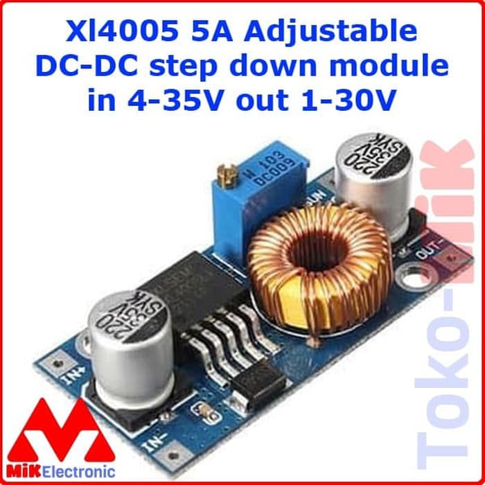 Jual XL4005 ADJUSTABLE 5A DC-DC STEP DOWN MODULE INPUT 4-35V OUTPUT 1 ...