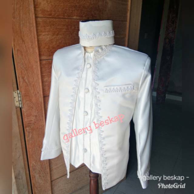 Jual Beskap basofi akad/Jas pengantin / basofi pengantin akad /baju ...