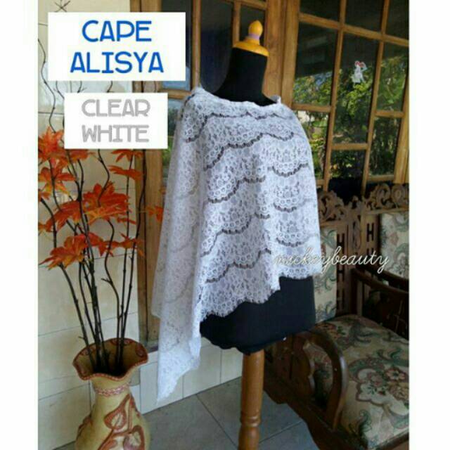 Jual CAPE ALISYA - CLEAR WHITE | Shopee Indonesia
