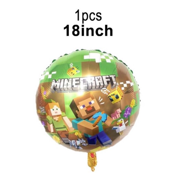 Jual Balon Minecraft/Balon Foil Minecraft/Balon Inflates Plastik/Balon ...