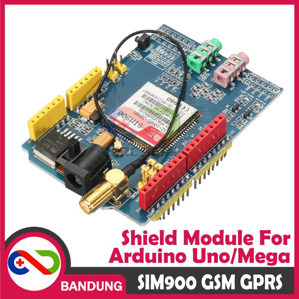 Jual [CNC] SIM900 GSM GPRS QUAD BAND SHIELD MODULE FOR ARDUINO UNO MEGA ...