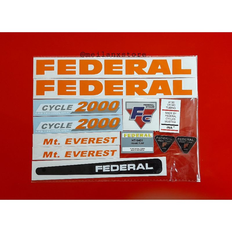 Jual Stiker Sepeda federal Mt Everest | Shopee Indonesia