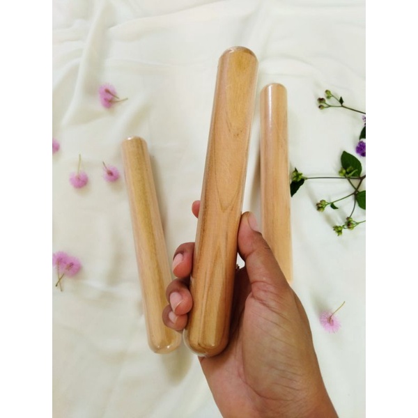 Jual ROLLING PIN KAYU KAYU MAHONI 20 CM / PENGGILAS KUE / PENGGILAS ...