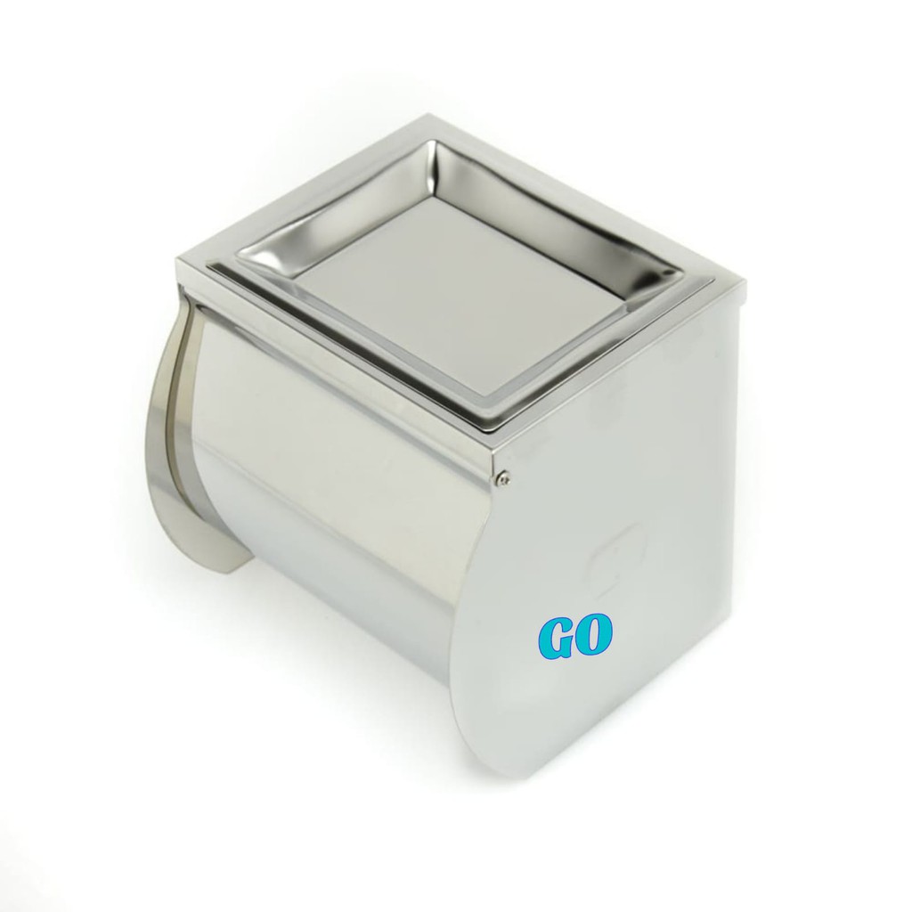 Jual Tempat Tissue Stainless - Tempat Tissue Gulung Model Asbak - Wadah ...