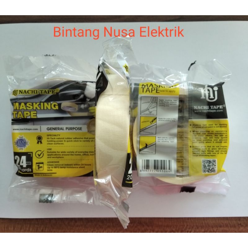 Jual Nachi Isolasi Kertas 1 inch/ Solasi Kertas 1 inch/ Plakband Kertas ...