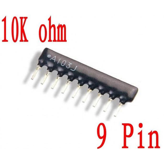 Jual Resistor Pack 10K 9 Pin 10 Kilo Ohm 9Pin Rpack Inwer3909 Ayo Order ...