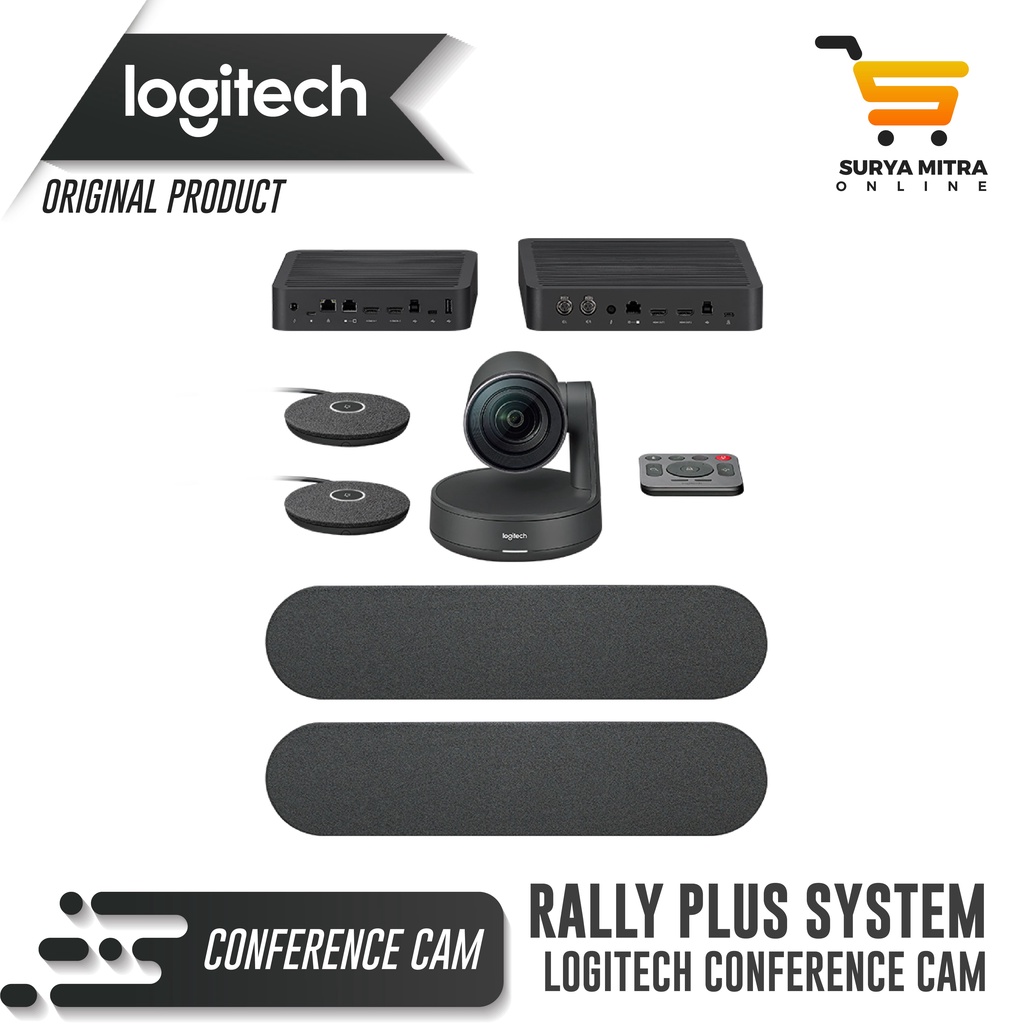 Jual Logitech Rally Plus System Ultra-HD Video Conference - ORI Garansi ...