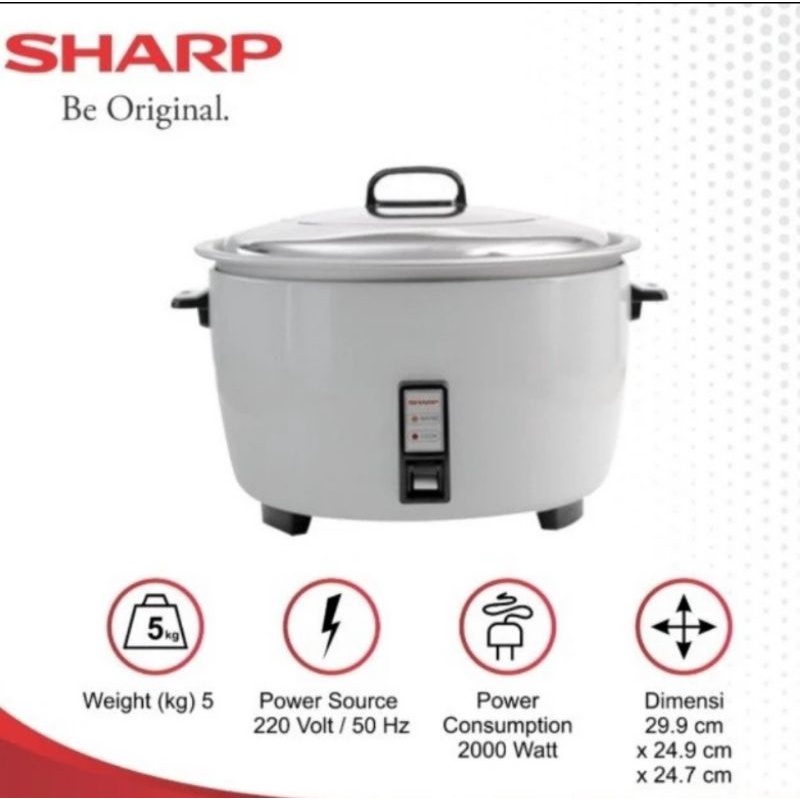Jual SHARP RICE COOKER JUMBO 7 LITER KSH 777 PENANAK NASI ANTI LENGKET ...