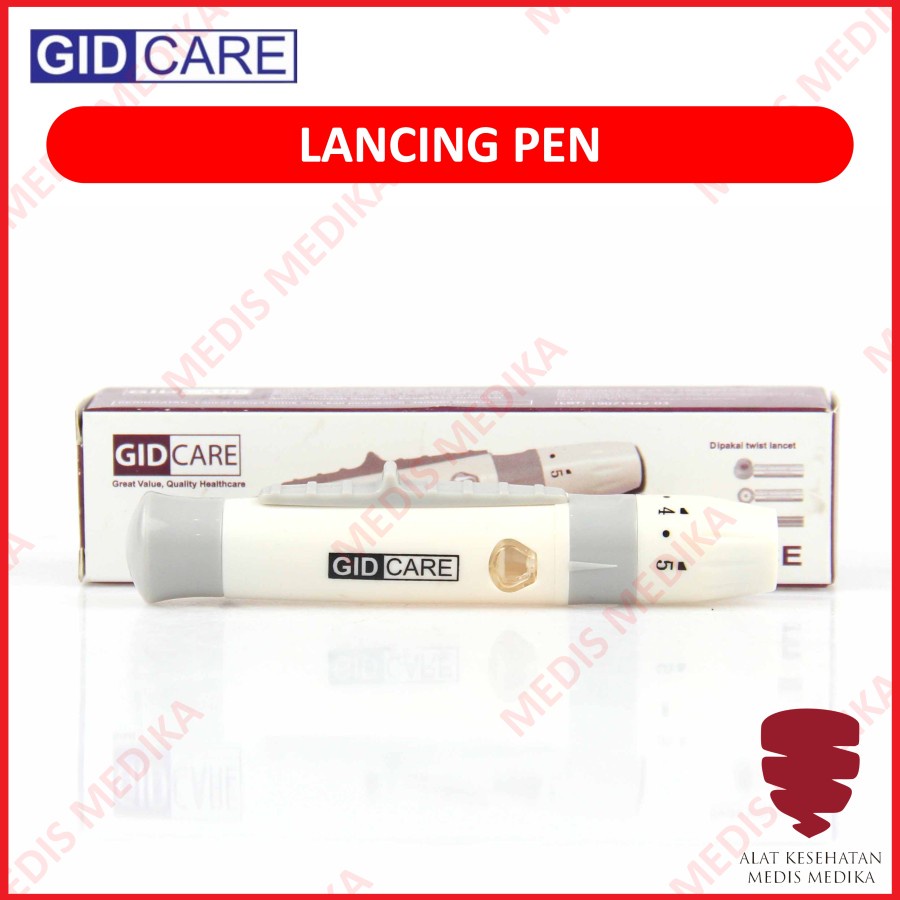 Jual Lancing Pen GID Care Alat Ambil Sample Darah Pena Bekam Lancet ...
