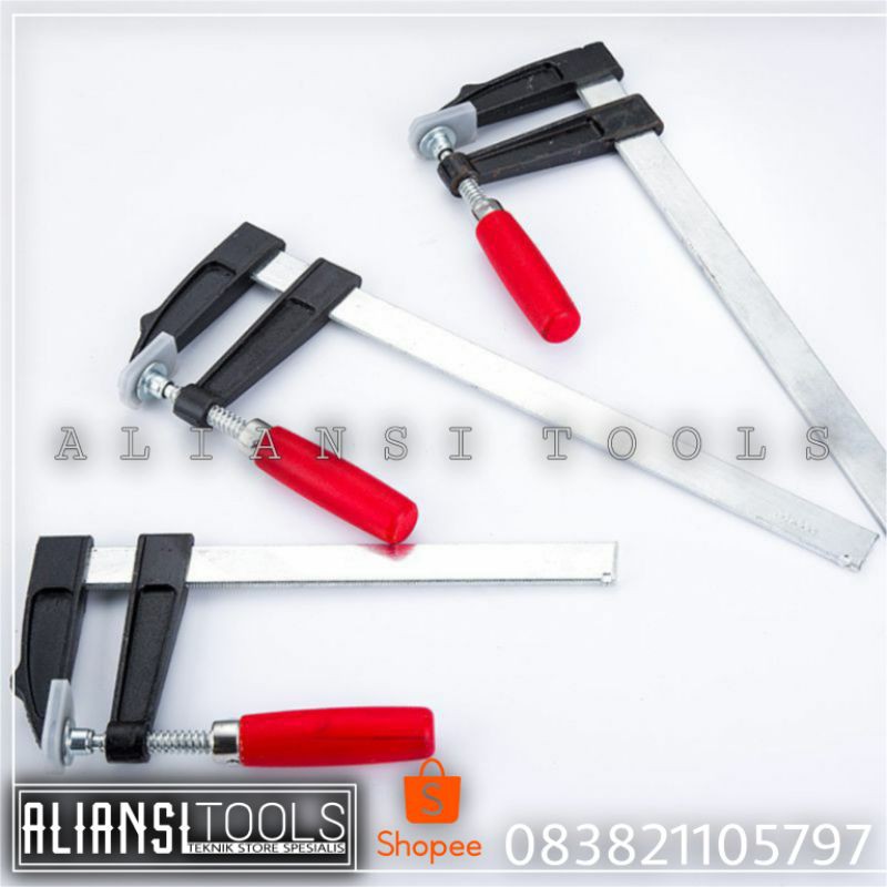 Jual Clamp F klem kayu /pres kayu /catok kayu panjang 50 x 200 mm ...