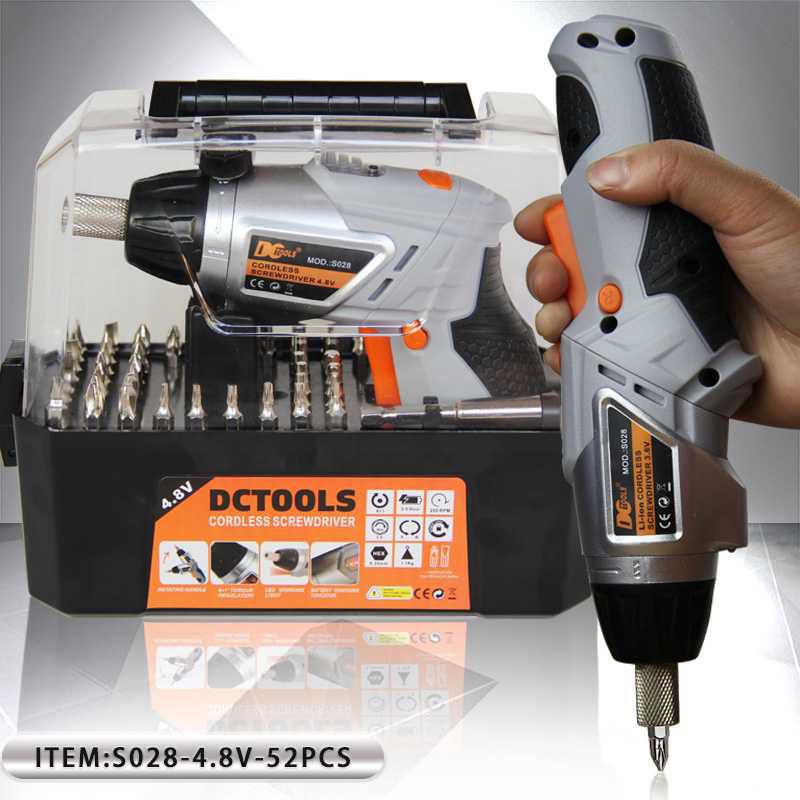 Jual DC tools obeng set listrik screwdriver 52 in 1/cordless/obeng set ...