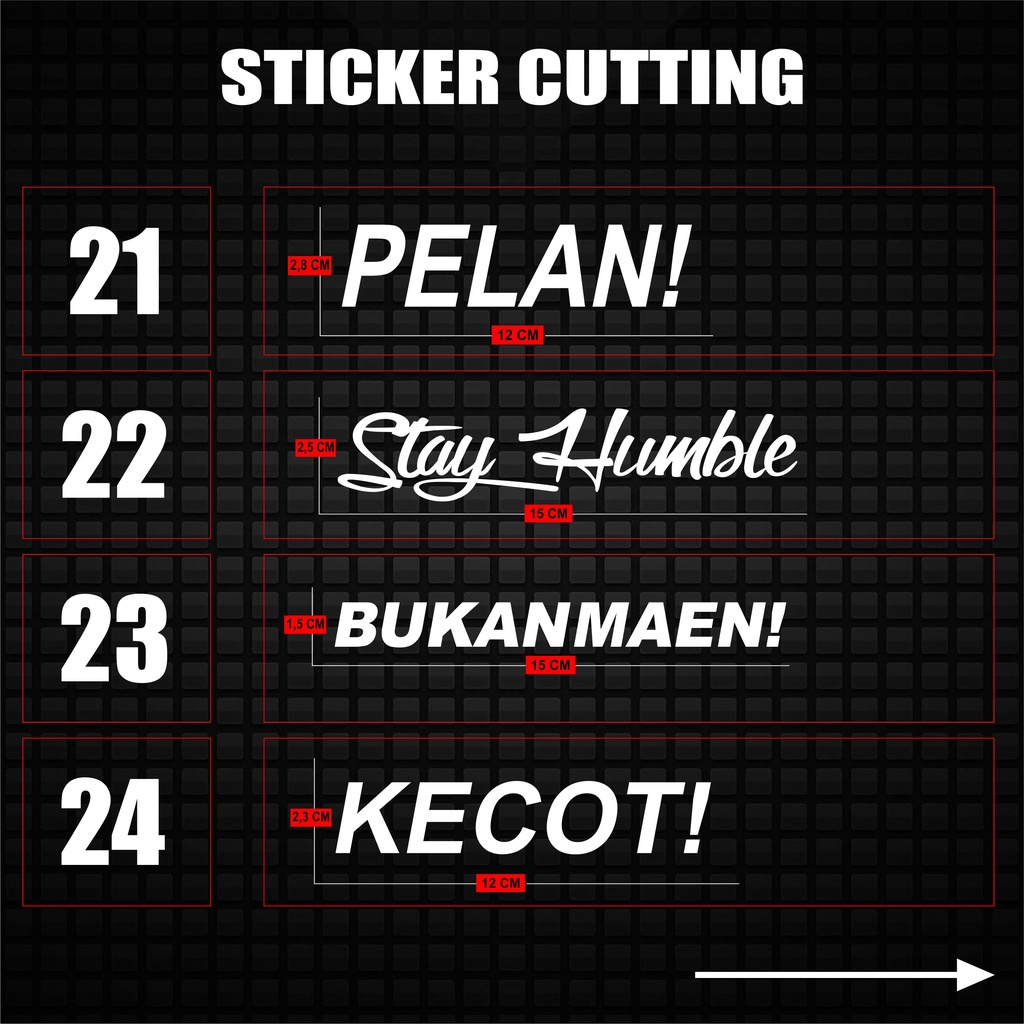 Jual Sticker Cutting Racing Sticker Motor Cutting Pelan | Shopee Indonesia
