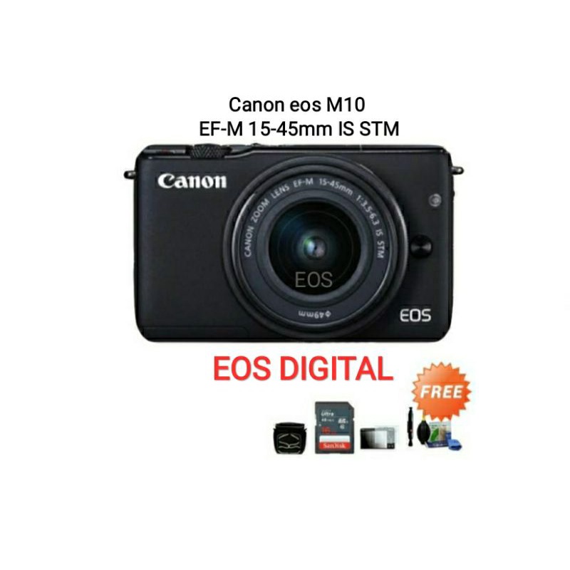 Jual Paket kamera canon eos m10 kit + Acessories (BARU) | Shopee Indonesia