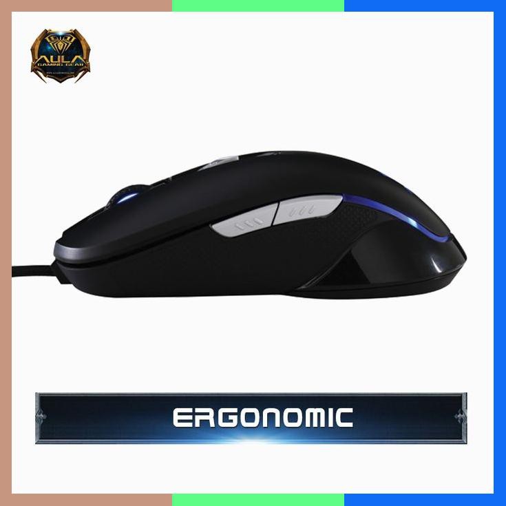 Jual Mouse Gaming Aula Valiant Si9018 Black | Shopee Indonesia