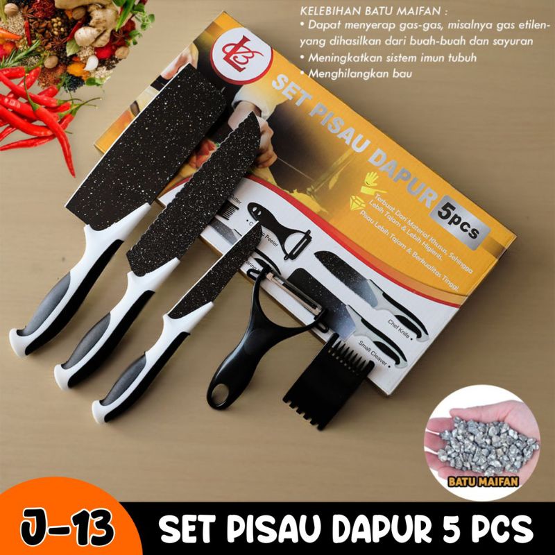 Jual Pisau Set 5 in 1 Keramik J13 | Shopee Indonesia