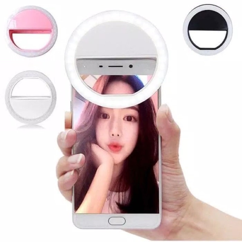 Jual SELFIE RING LIGHT/LAMPU SELFIE BULAT/SELFIE LAMP | Shopee Indonesia