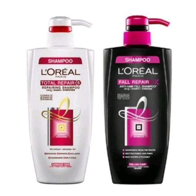 Jual L'oreal Paris fall resist 3x 450ML anti hair fall shampoo | Shopee ...