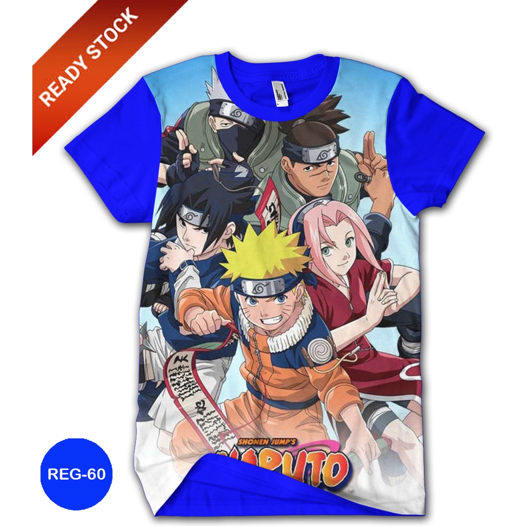 Jual Baju Naruto DEWASA Kaos Naruto Uzumaki Kartun Animasi Anak #REG-60 ...