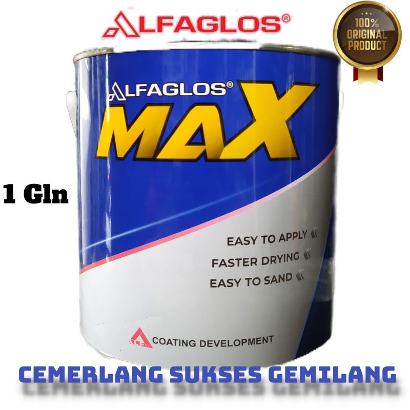Jual dempul kayu plastik dan besi alfaglos max galon | Shopee Indonesia