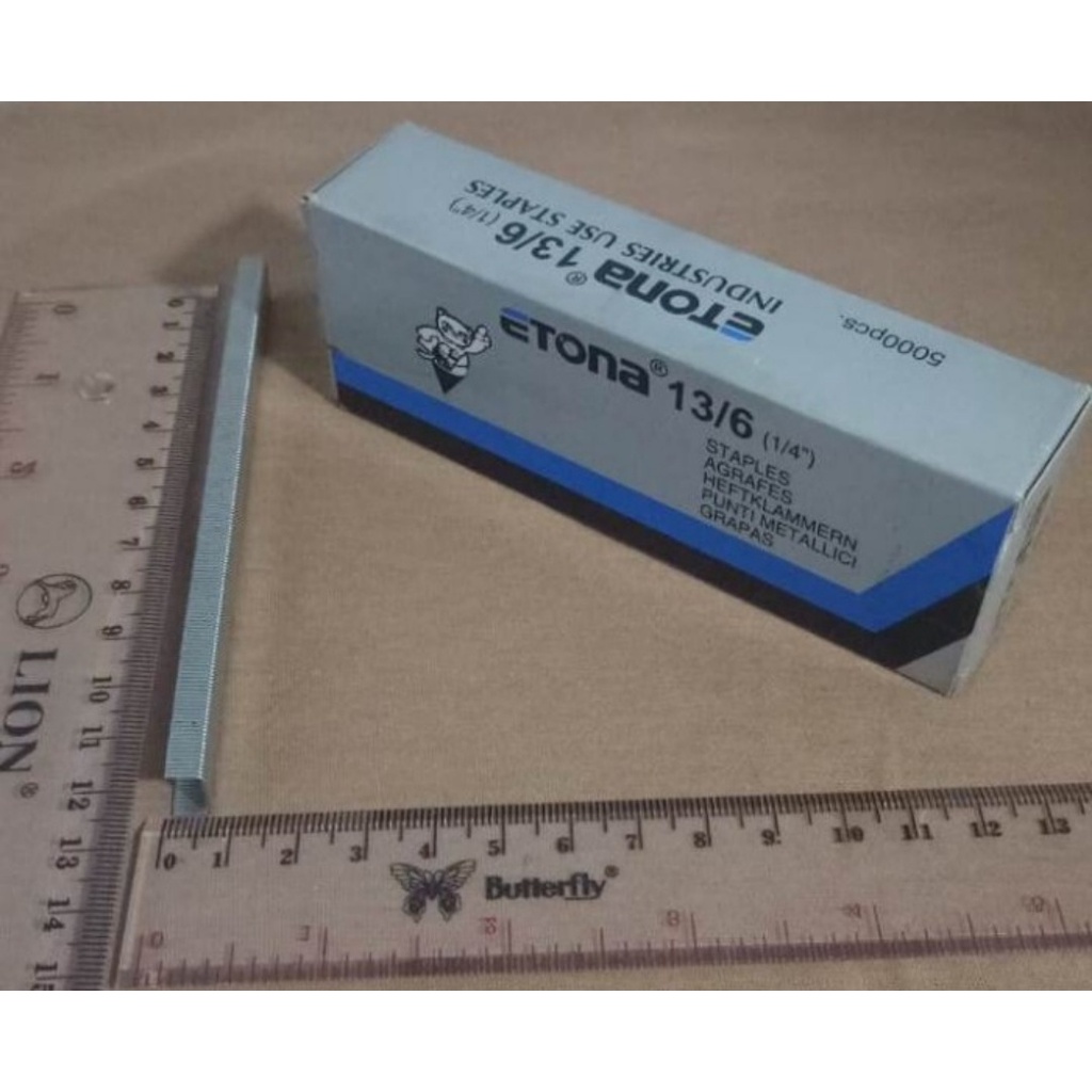 Jual Etona isi Steples Tembak 13/6 isi Gun Tacker | Shopee Indonesia