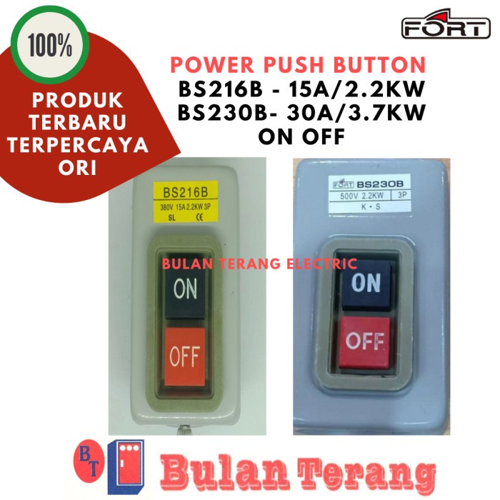 Jual Ds201F Power Push Button Fort Bs216B Bs230B On Off - Bs216B Bg20B0 | Shopee Indonesia