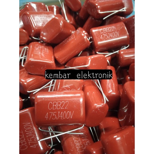 Jual CAPACITOR MILAR 475J 400V 475 J 400V CAPACITOR MYLAR CBB 475J 400V ...