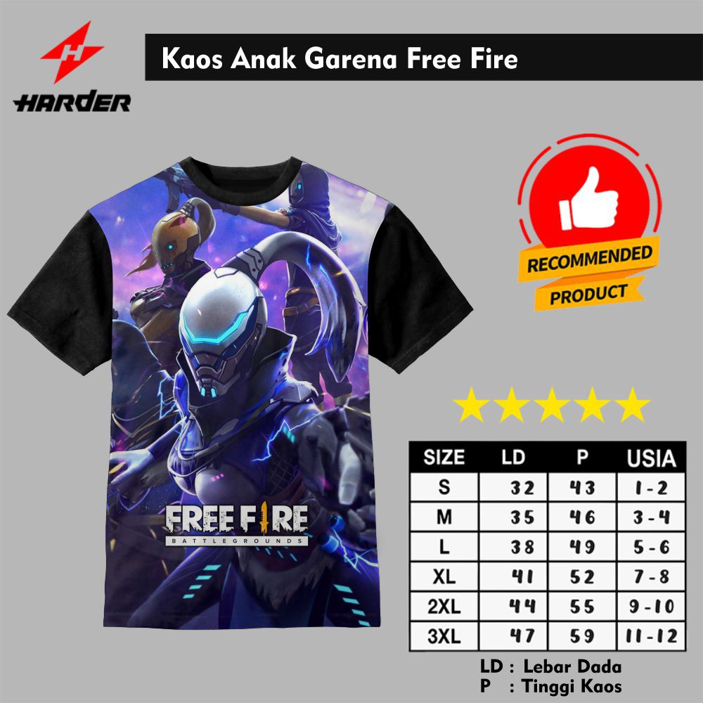 Jual Kaos Anak Garena Free Fire - Zipzip | Shopee Indonesia