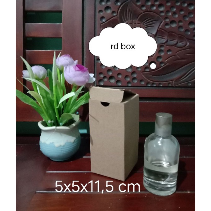 Jual kardus/box/dus/kotak 5x5x11,5 cm,box parfum,kotak souvenir,box die ...