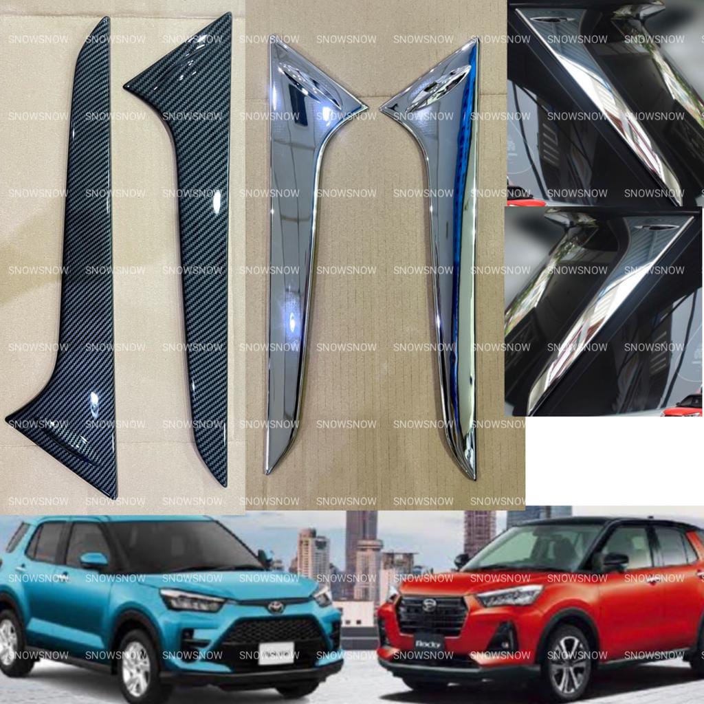 Jual Cover List Back Door Spoiler Belakang Raize Rocky 2021 2023 2024 ...