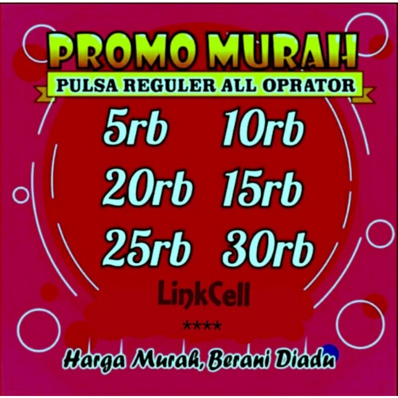 Jual PROMO MURAH Pulsa all operator 5rb - 25rb | Shopee Indonesia
