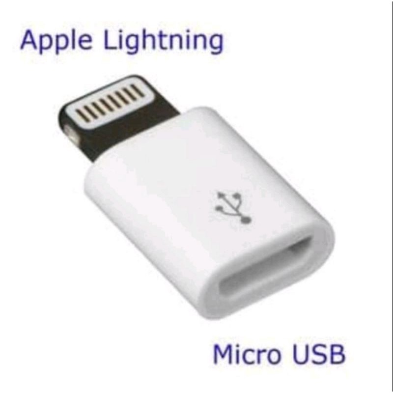Jual Sambungan kabel charger Micro USB To lightning dan Type C | Shopee ...