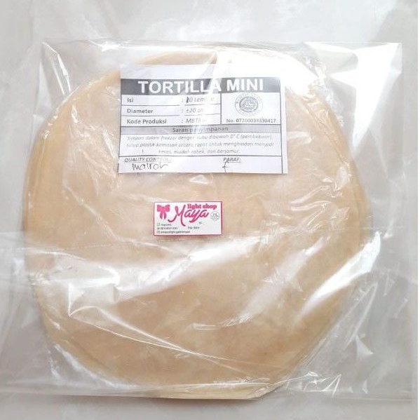 Jual Tortilla 20 cm isi 10 lembar kulit kebab wrap bahan tacos nachos ...