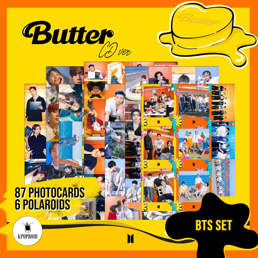Jual BTS BUTTER CD ALBUM MERCH SET PHOTOCARD POLAROID MURAH MERIAH KPOP | Shopee Indonesia
