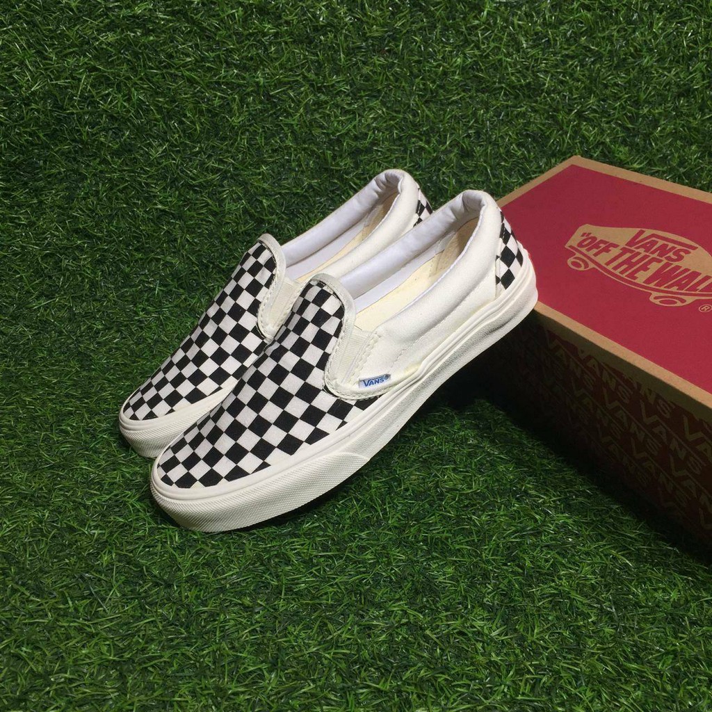 Jual VANS SLIP ON CHECKERBOARD MONO BLACK WHITE | Shopee Indonesia