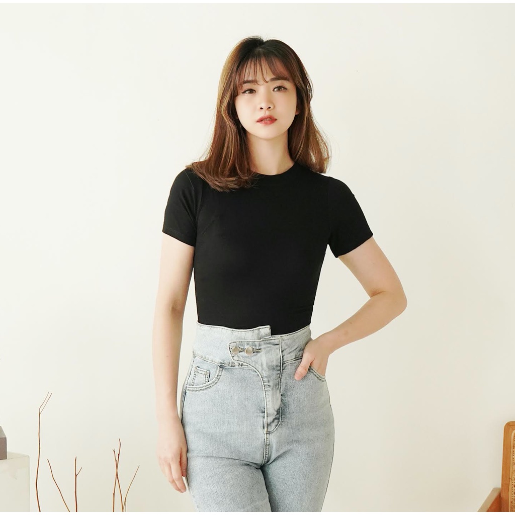 Jual Crop Top Basic Casual Sexy Crop Top Kaos Crop Tee Baju Atasan ...